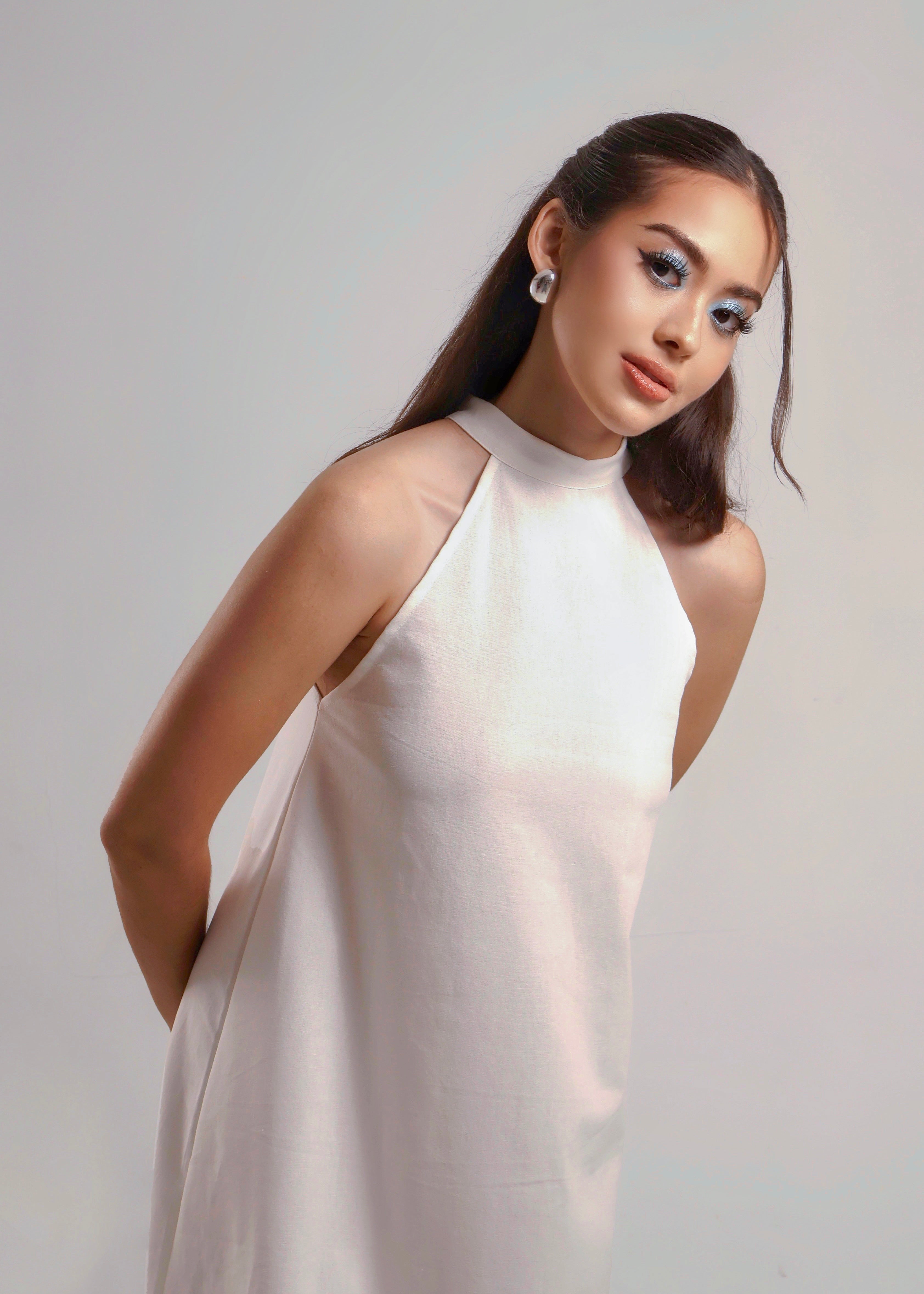 Alba Dress in White – 'Asa Apparel